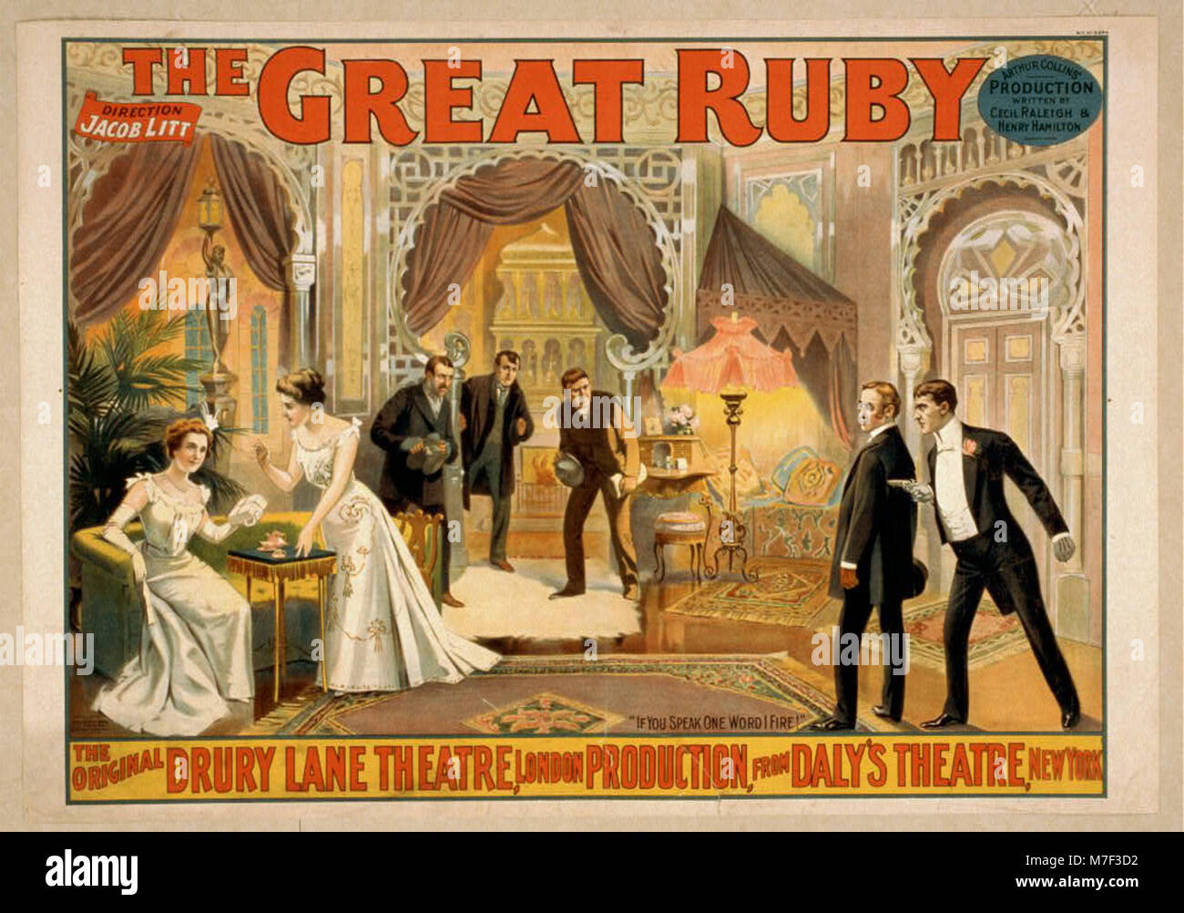 A promotional piece for 'The Great Ruby,' a production written by Cecil ...