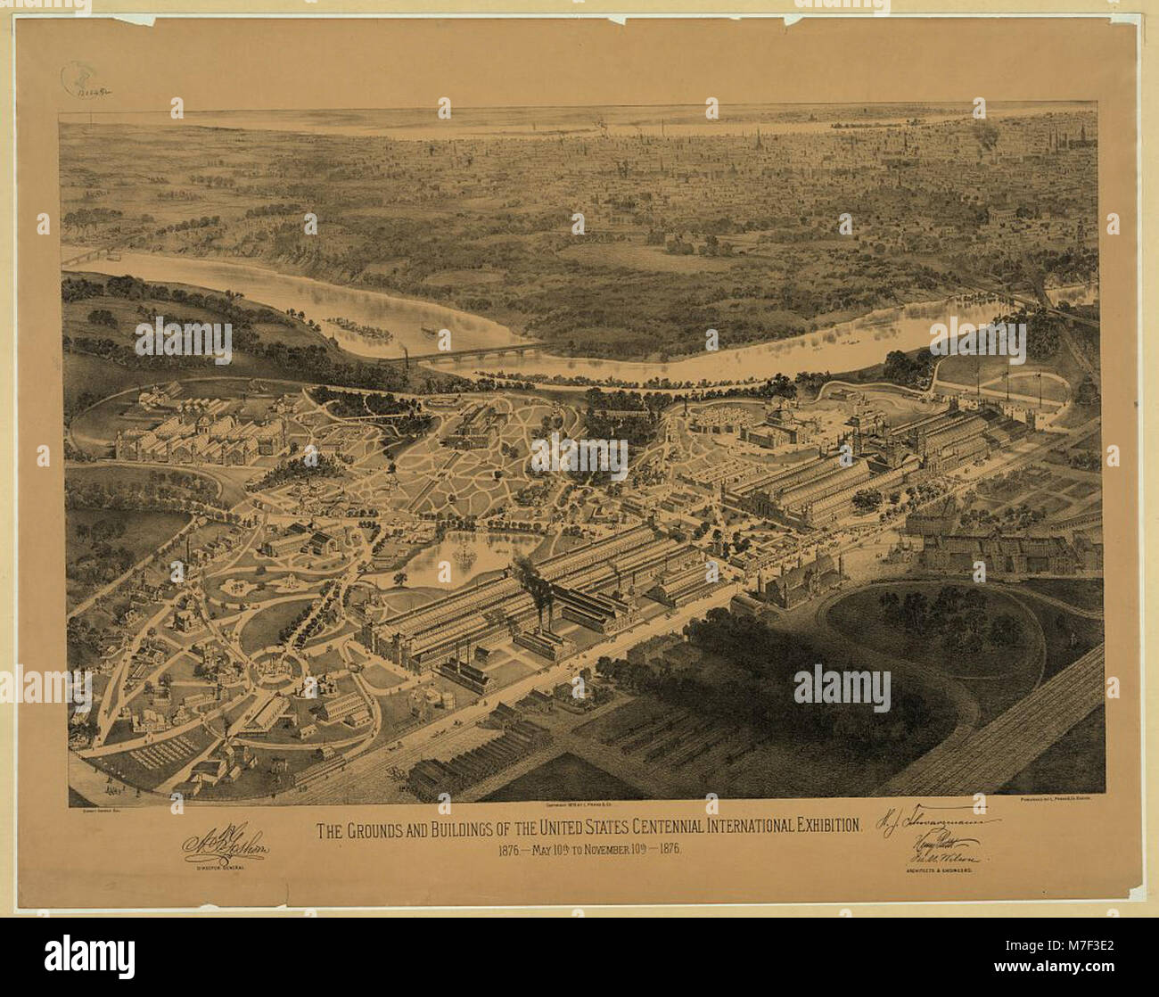 The grounds and buildings of the United States centennial international ...
