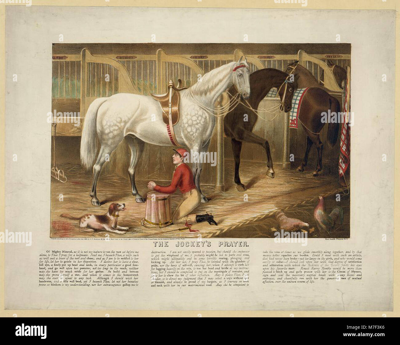 'The Jockey's Prayer' is a famous poem expressing the hopes and fears ...