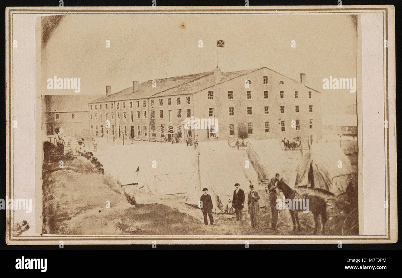 A historical photograph of Libby Prison, located in Richmond, Virginia ...
