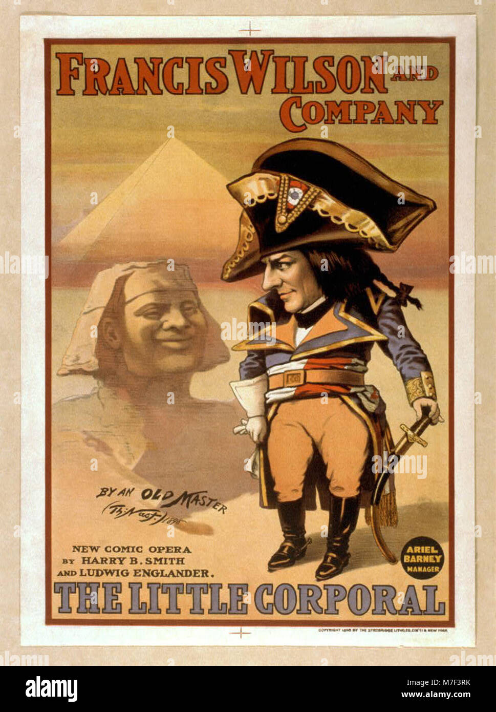 A promotional image for 'The Little Corporal,' a new comic opera by ...