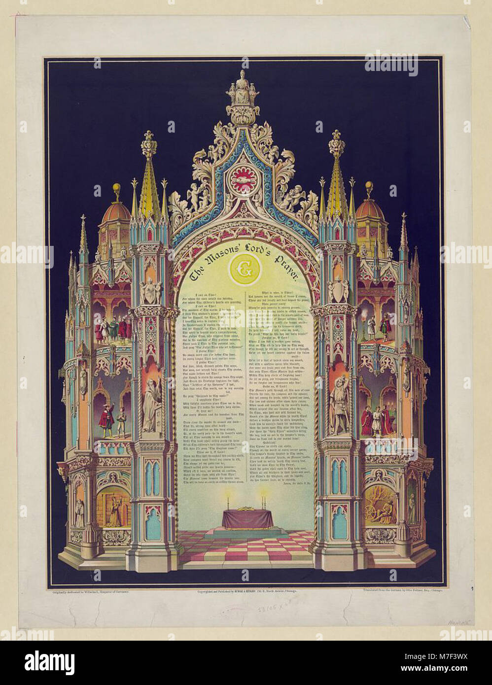 The Masons' Lord's Prayer is a historic Masonic artifact featuring the ...