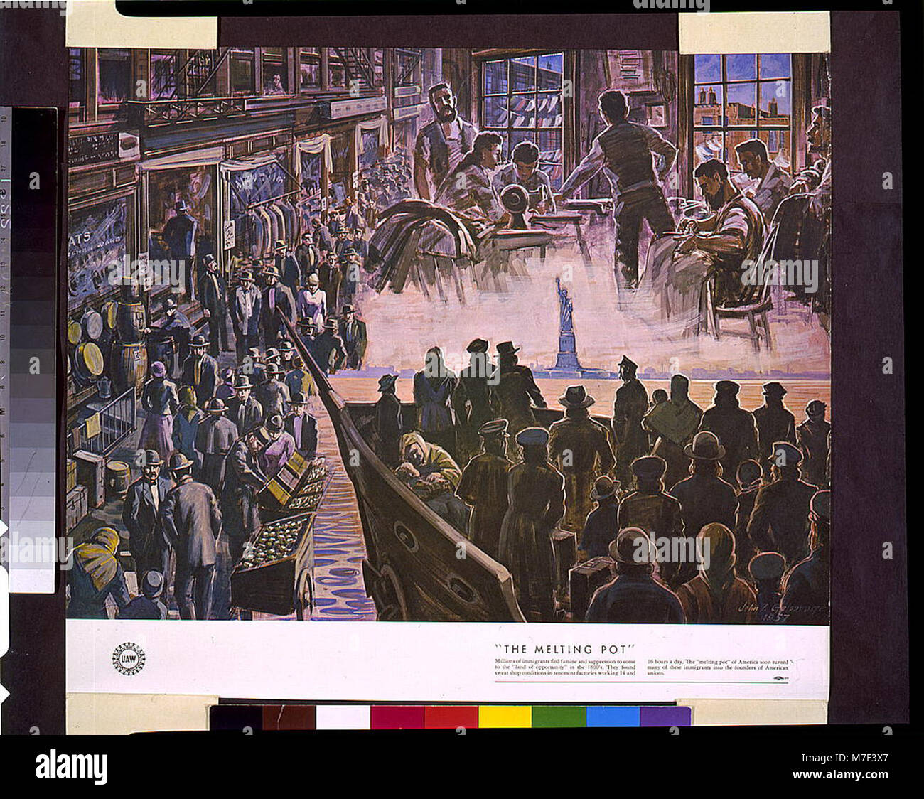 A visual representation of the concept of 'The Melting Pot ...