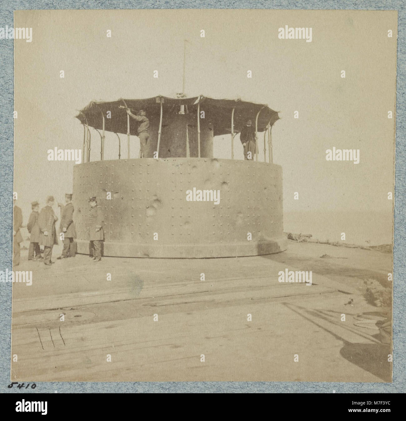 An image of the USS Passaic, a famous Union Navy ironclad monitor ...