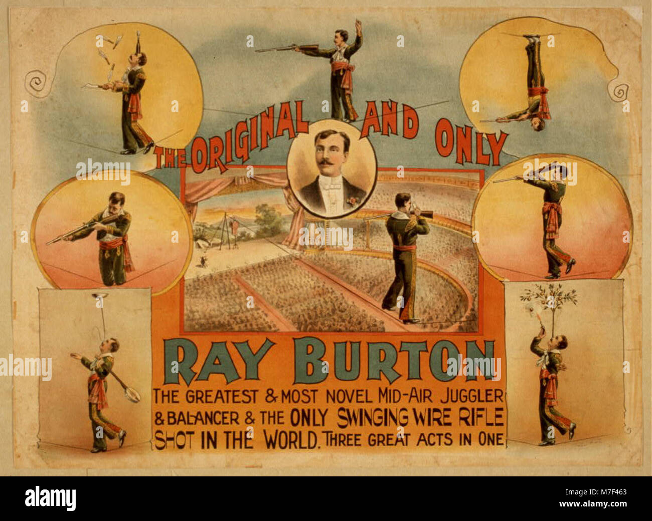 A promotional image of Ray Burton, renowned for his unique performance ...