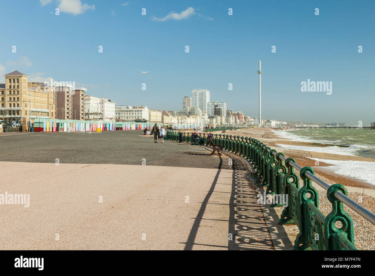 Brighton seafront railing hi-res stock photography and images - Alamy