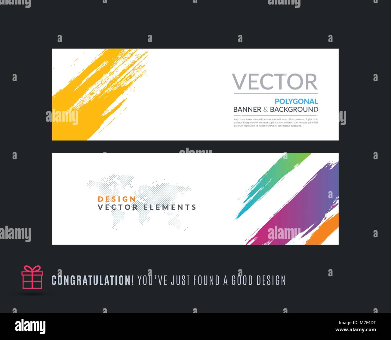 Abstract vector set of modern horizontal website banners Stock Vector ...