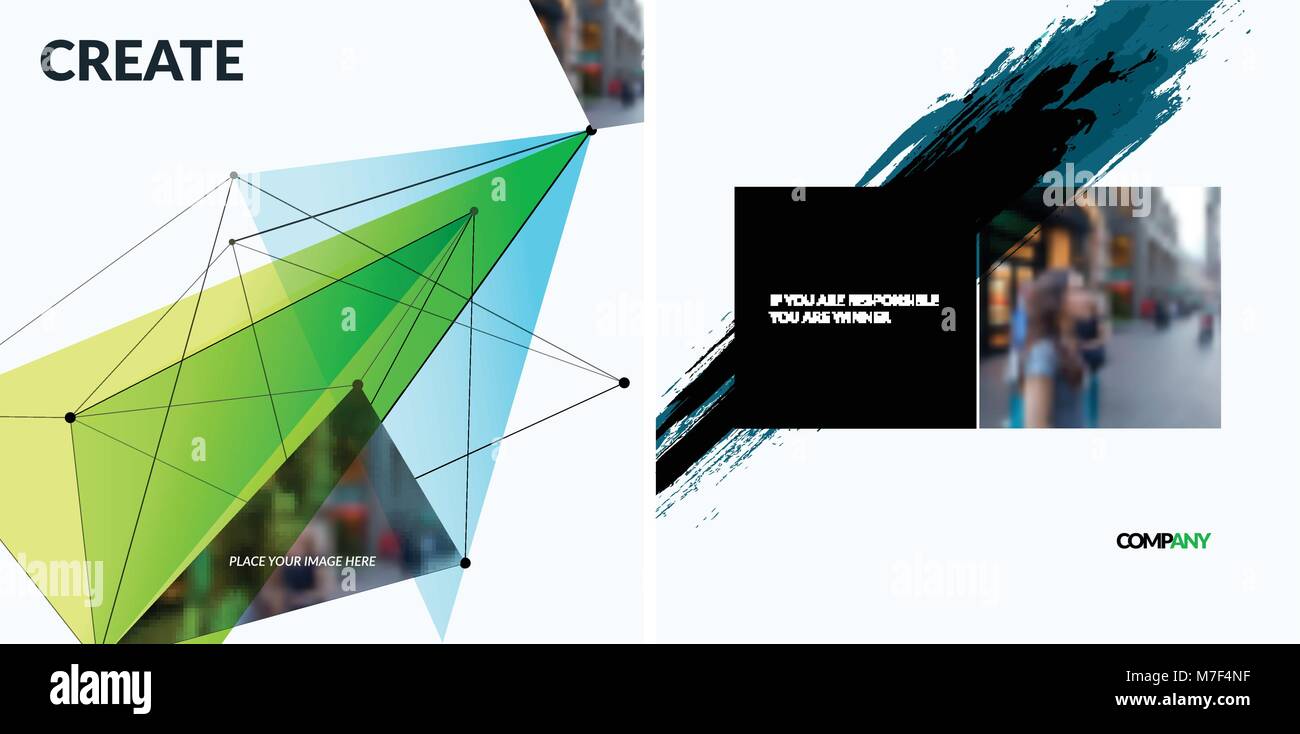 Set of abstract vector design elements for graphic template Stock ...