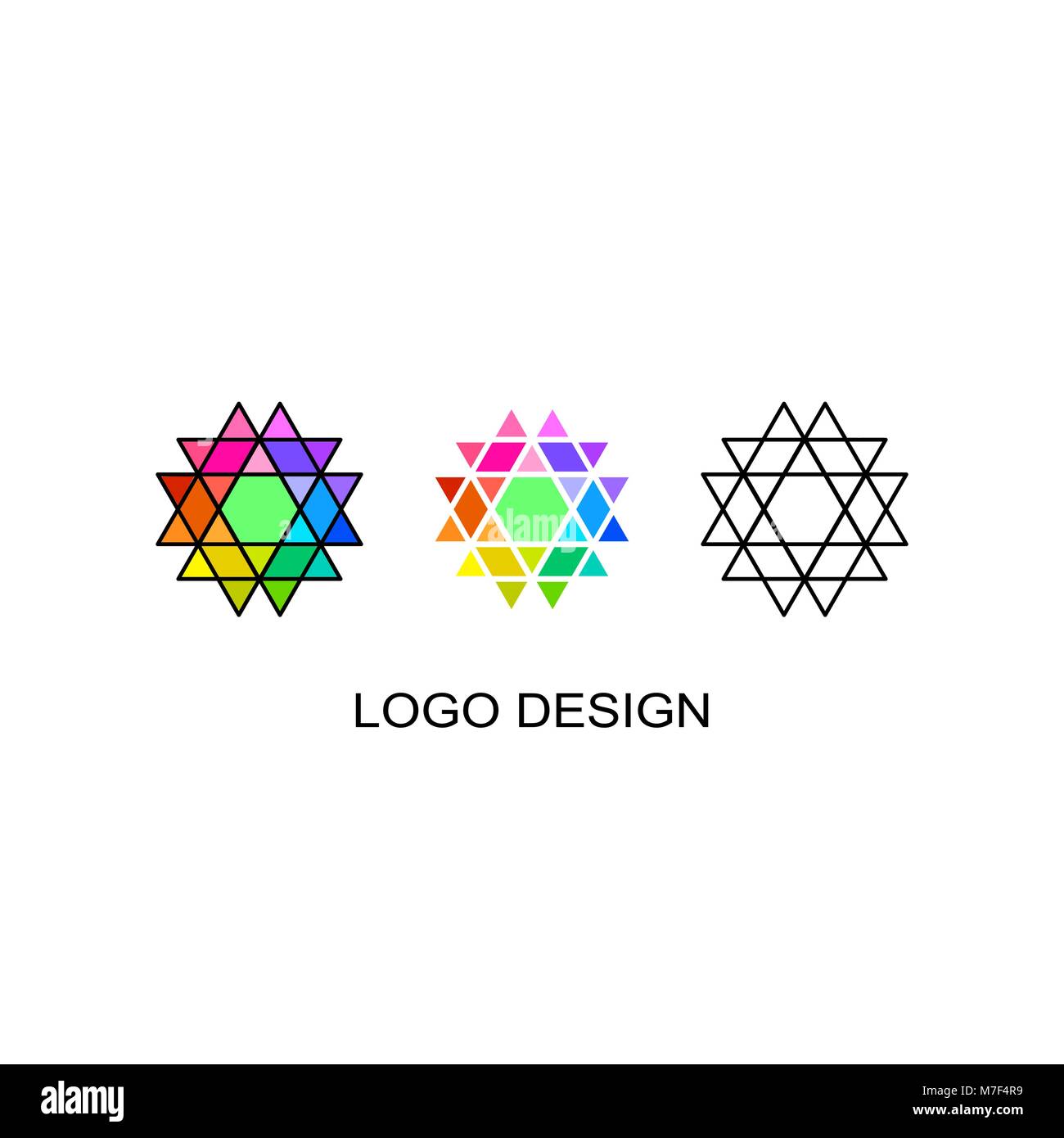 Geometrical logo hi-res stock photography and images - Alamy