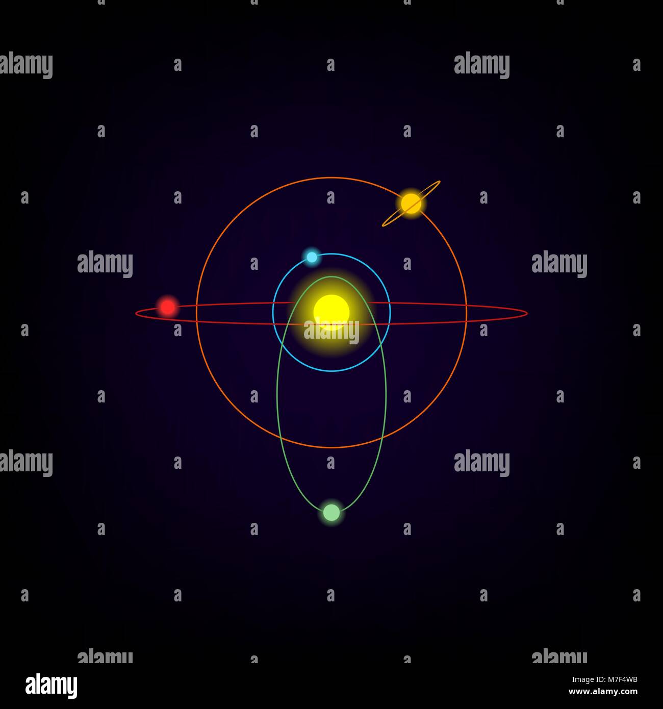 Solar system icon hi-res stock photography and images - Alamy