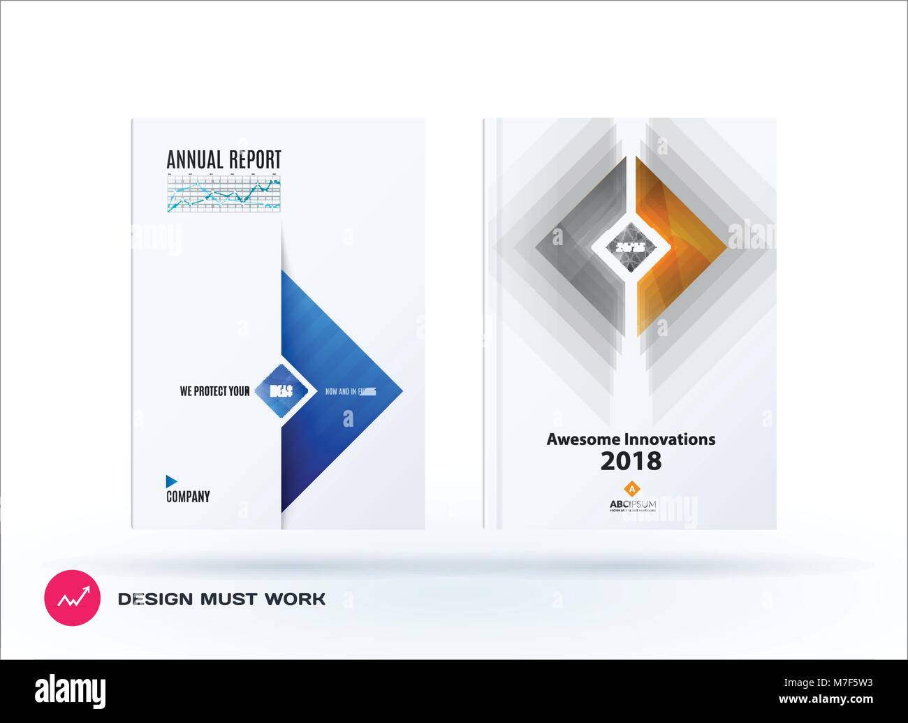 Abstract design of business vector brochure for brand printing Stock ...