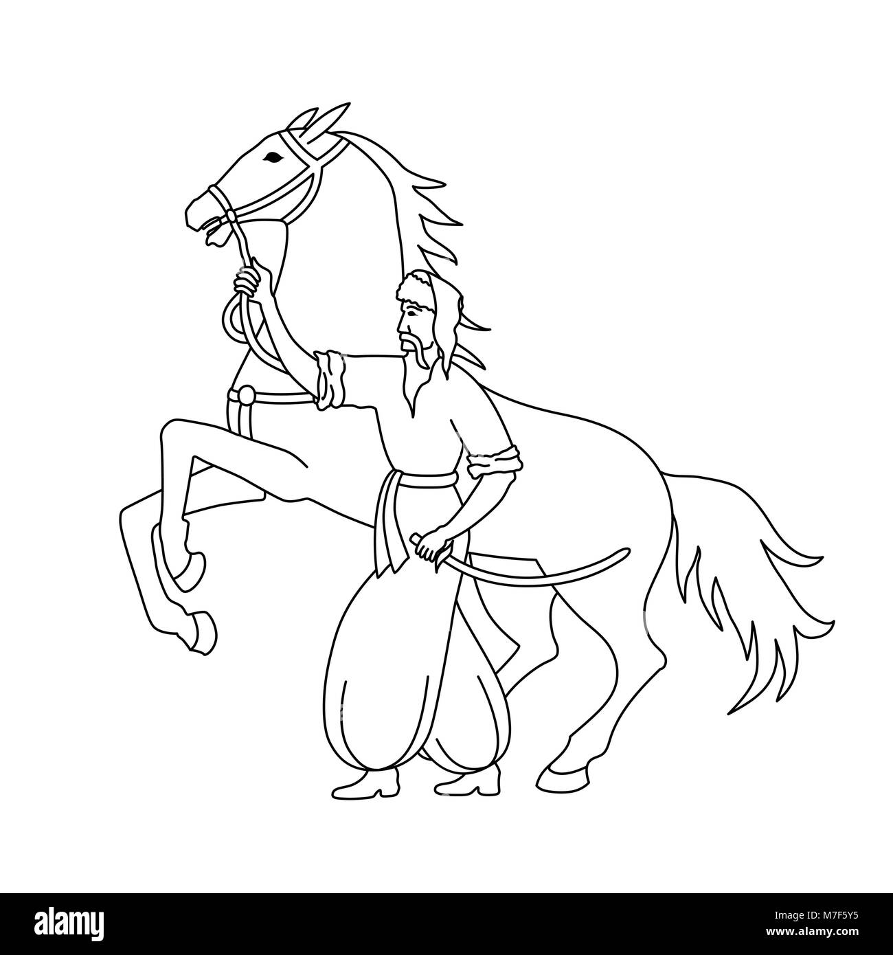 Cossack soldier Stock Vector Images - Alamy