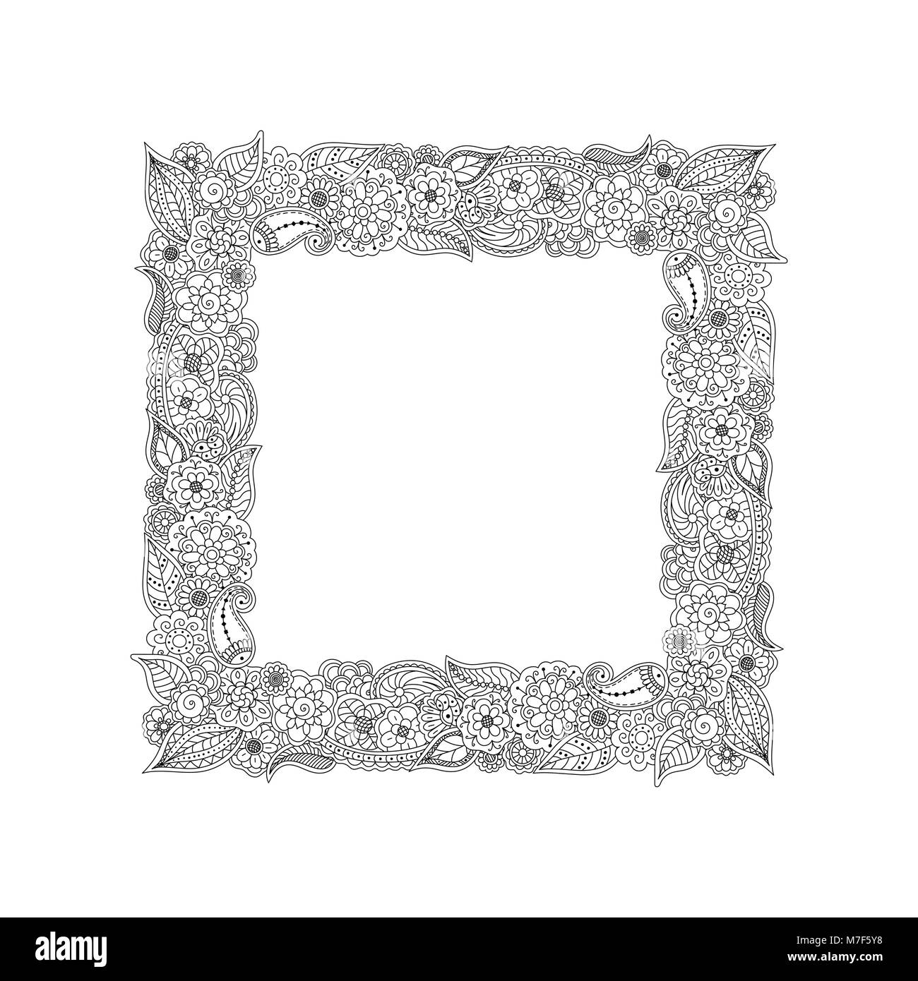 Square coloring page hi-res stock photography and images - Alamy