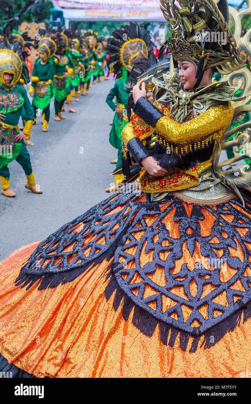 Participants in the Sinulog festival in Cebu city Philippines Stock ...