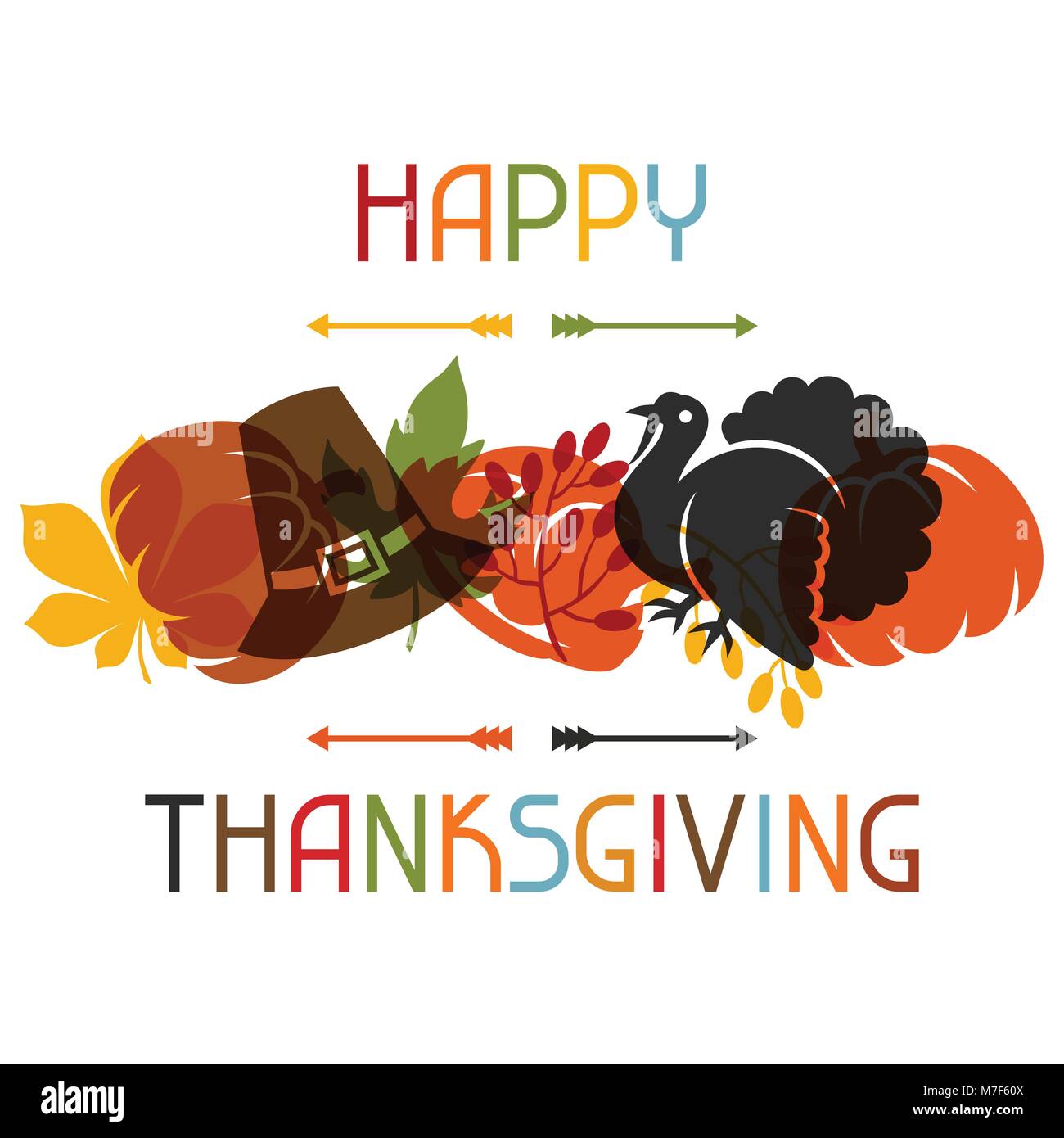 Thanksgiving day card design hi-res stock photography and images - Alamy