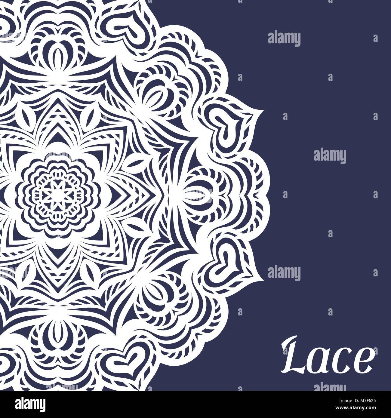 Ornamental doily Stock Vector Images - Alamy