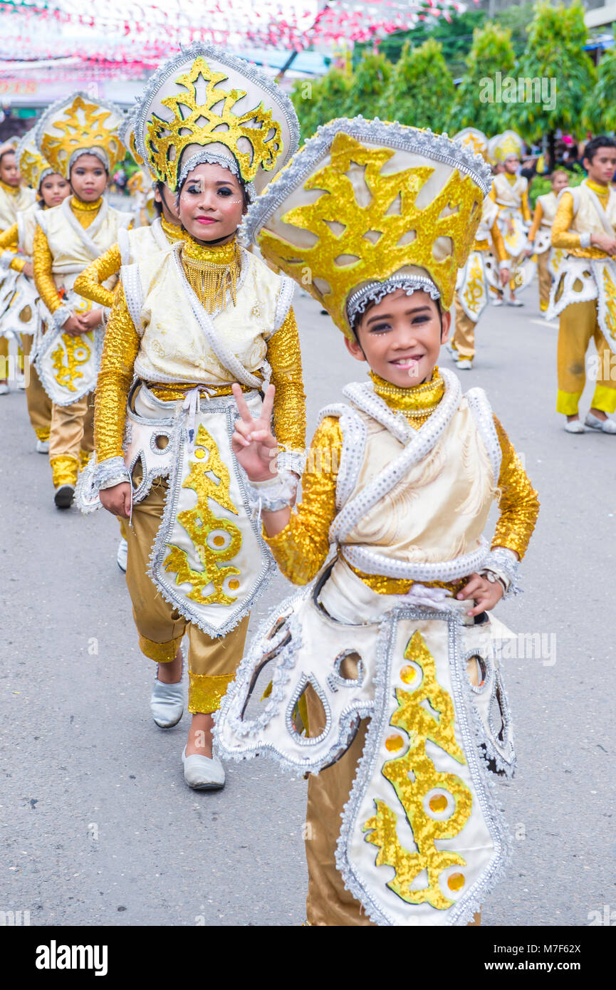 Participants in the Sinulog festival in Cebu city Philippines Stock ...