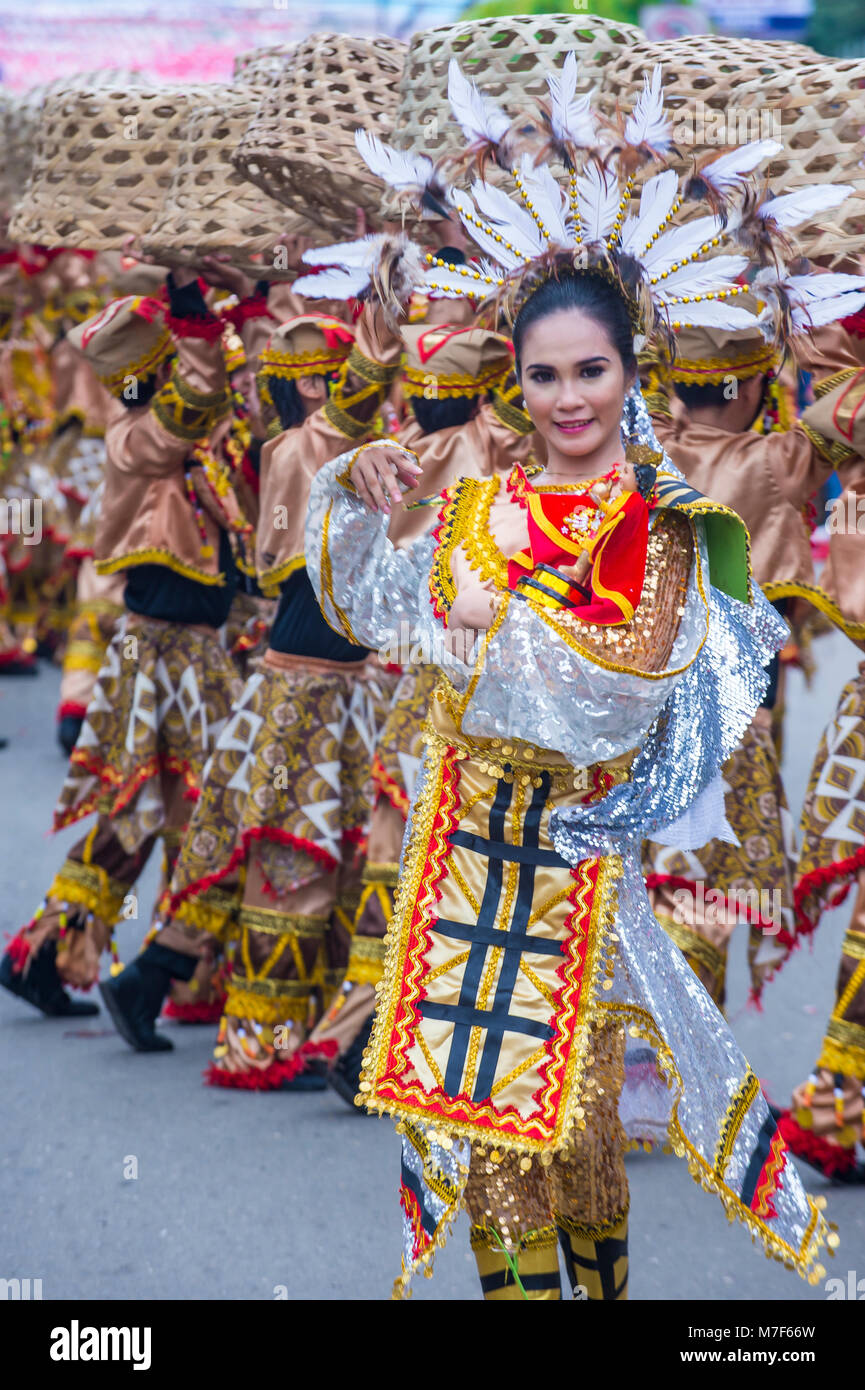 Participants in the Sinulog festival in Cebu city Philippines Stock ...