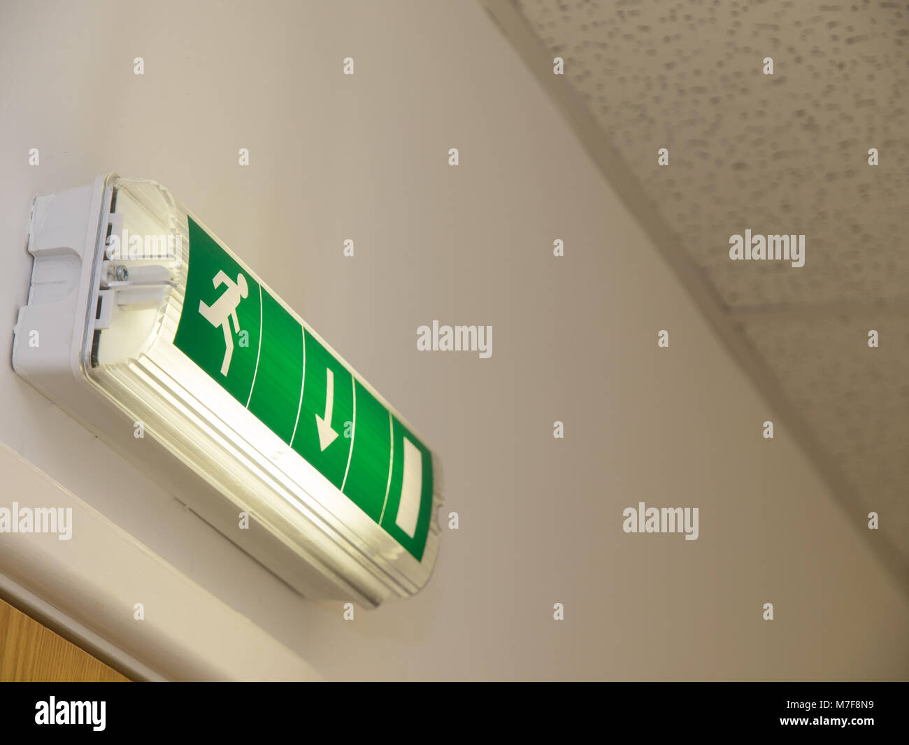 Fire Escape Light Stock Photo - Alamy