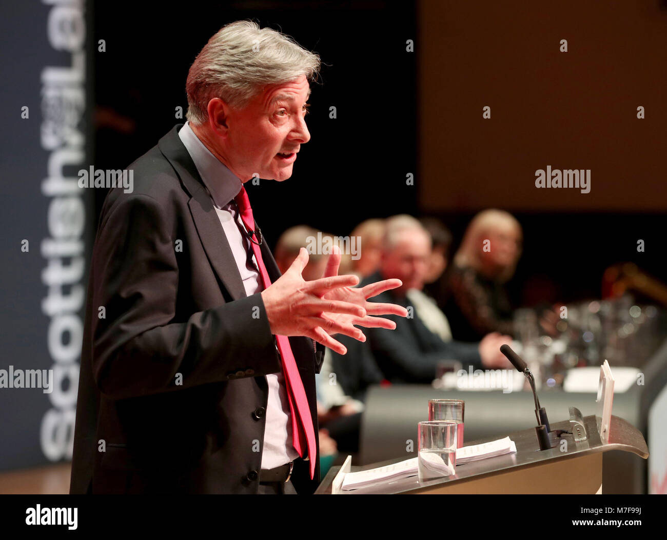 Scottish Labour leader Richard Leonard speaking during the Scottish ...