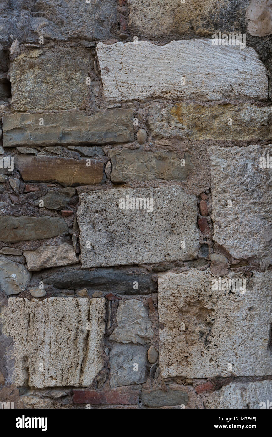 Old damaged stone wall surface texture Stock Photo - Alamy