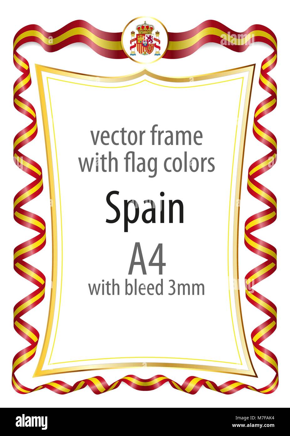 Spain paper flag Stock Vector Images - Alamy