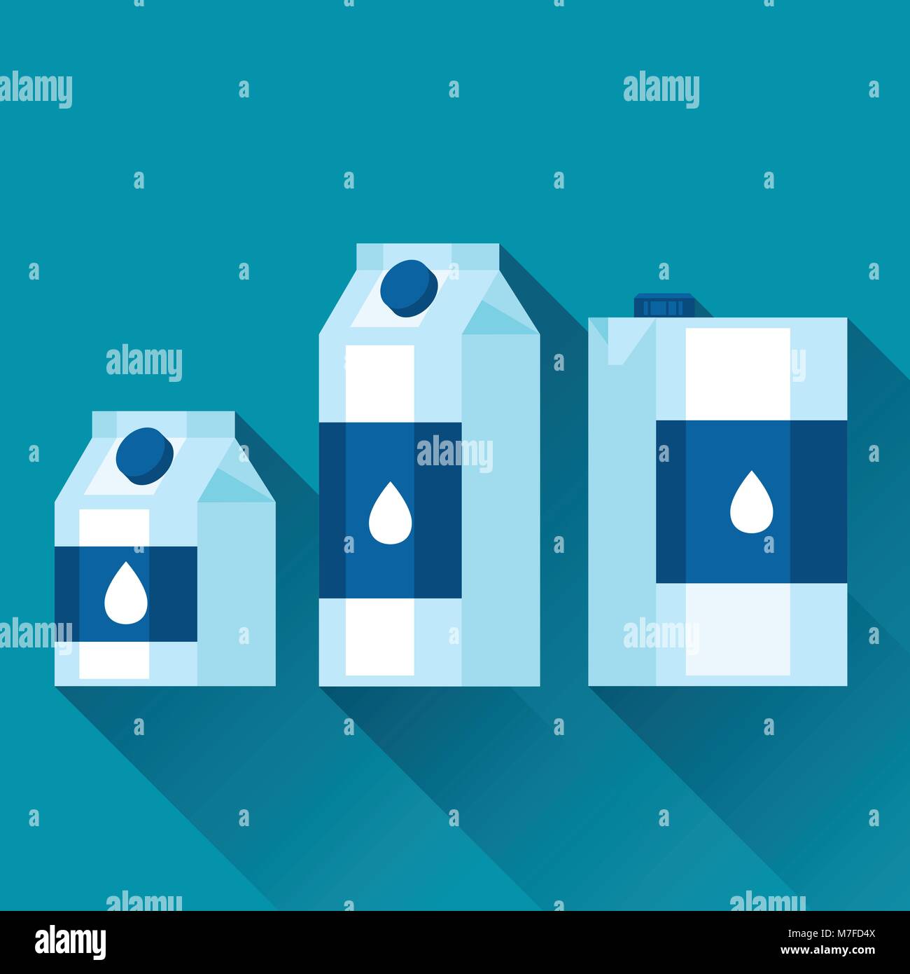 Packaging milk dairy beverage Stock Vector Images - Alamy