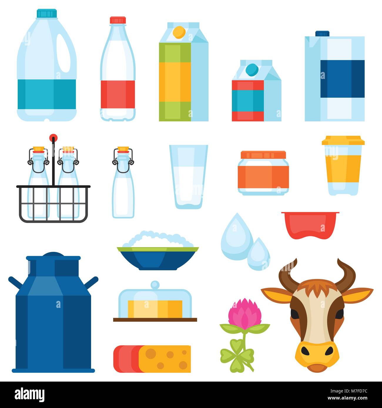 Dairy products icon simple Stock Vector Images - Alamy