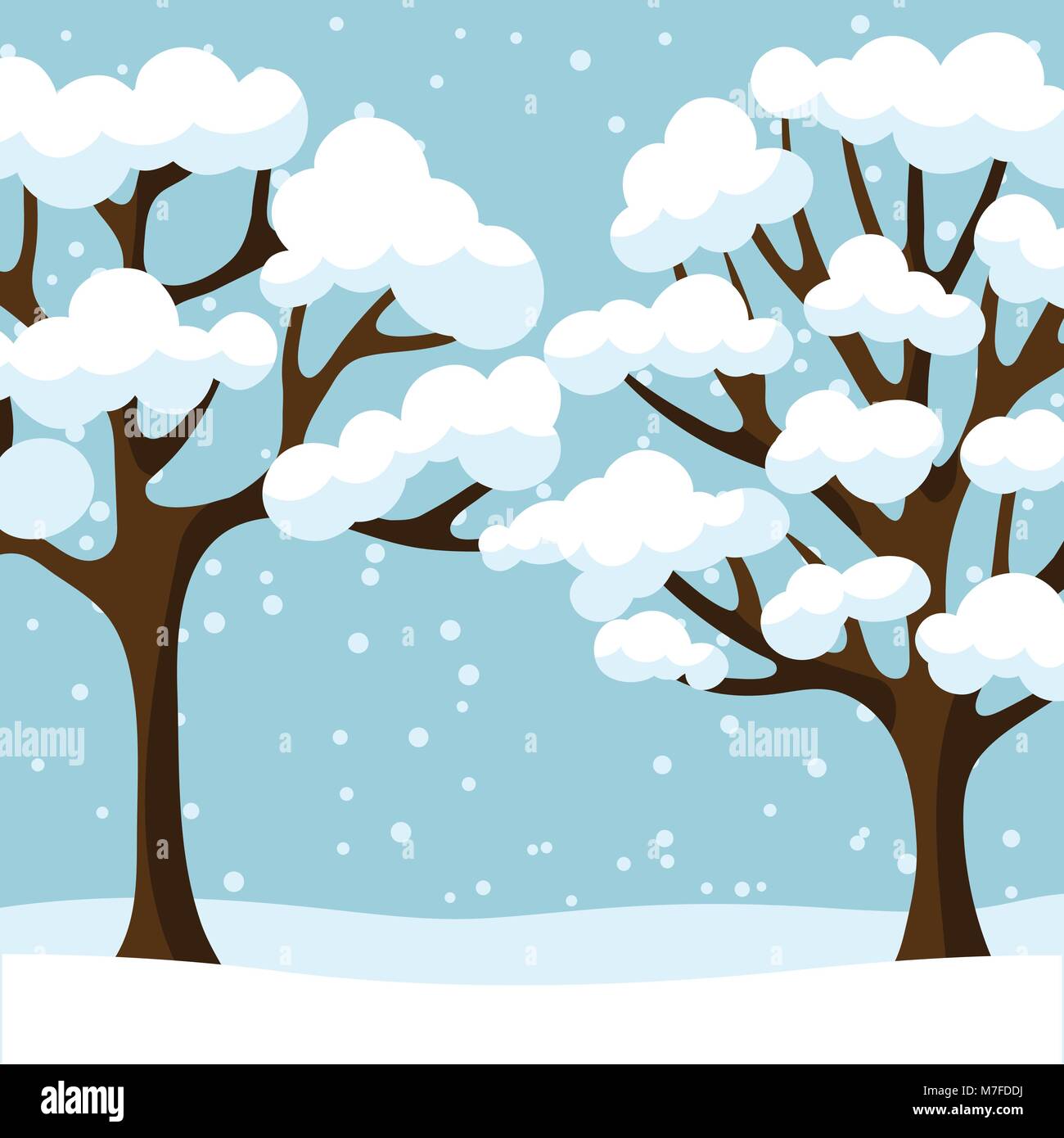 Winter background design with abstract stylized trees Stock Vector ...