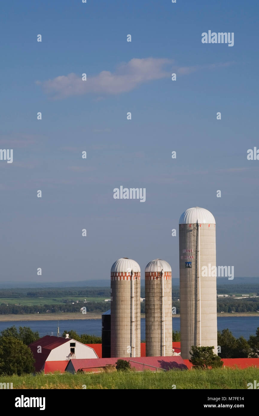 Dairy farm silos hi-res stock photography and images - Alamy