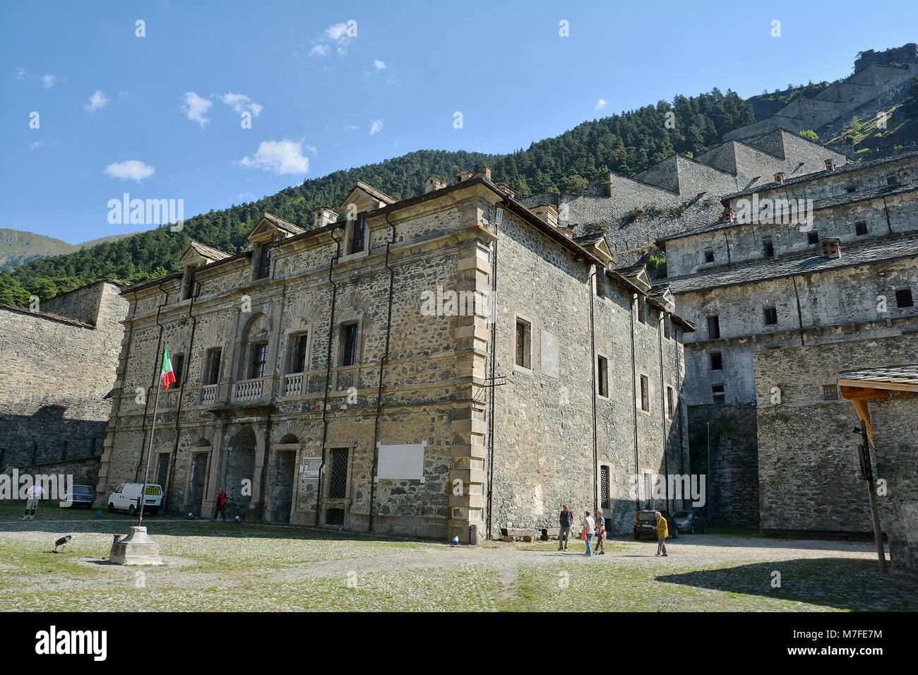 FENESTRELLE, TORINO, ITALY - JULY 22, 2017. Fenestrelle Fort the ...