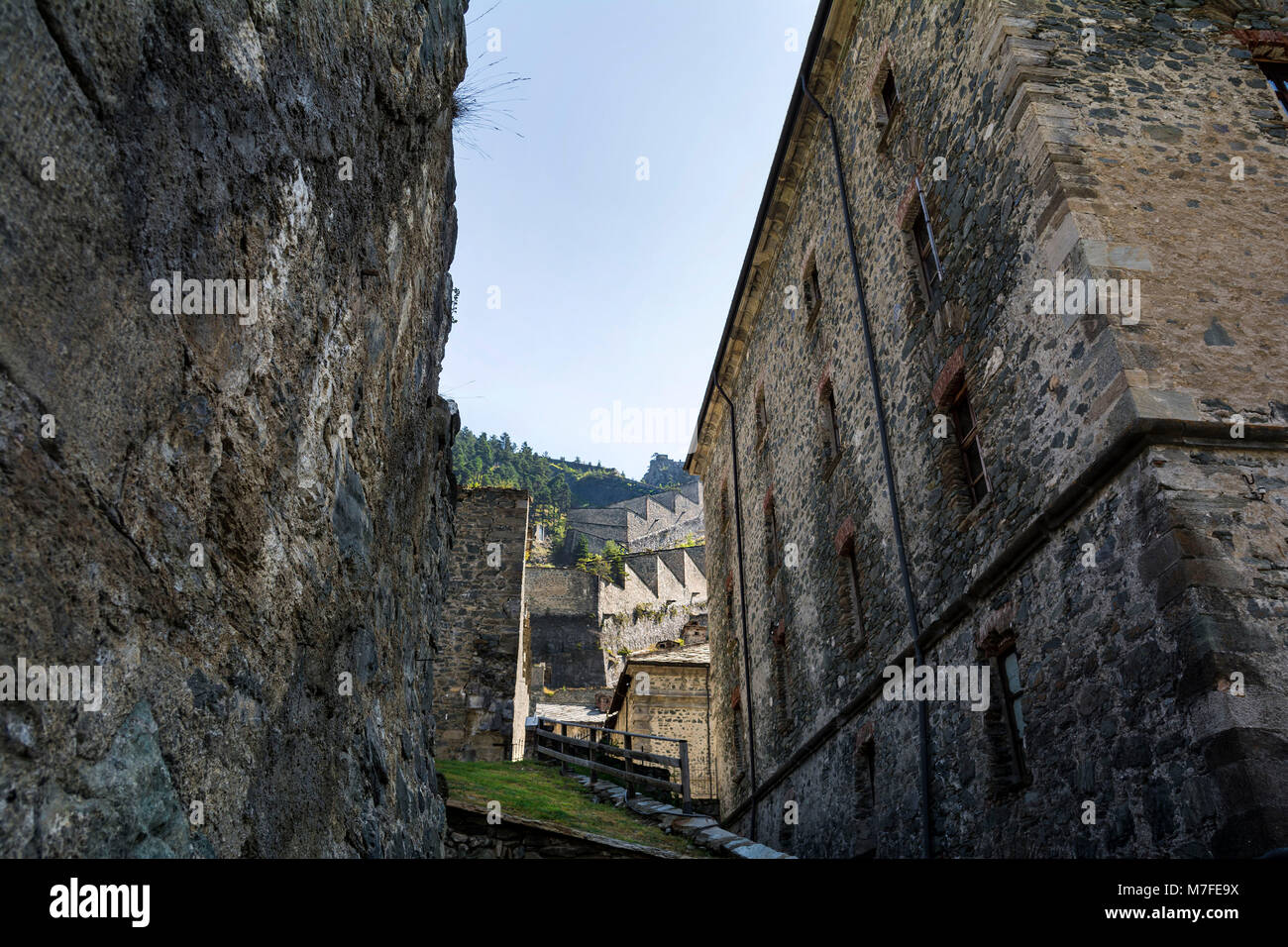 Fenestrelle Fort the biggest alpine fortification in Europe Stock Photo ...