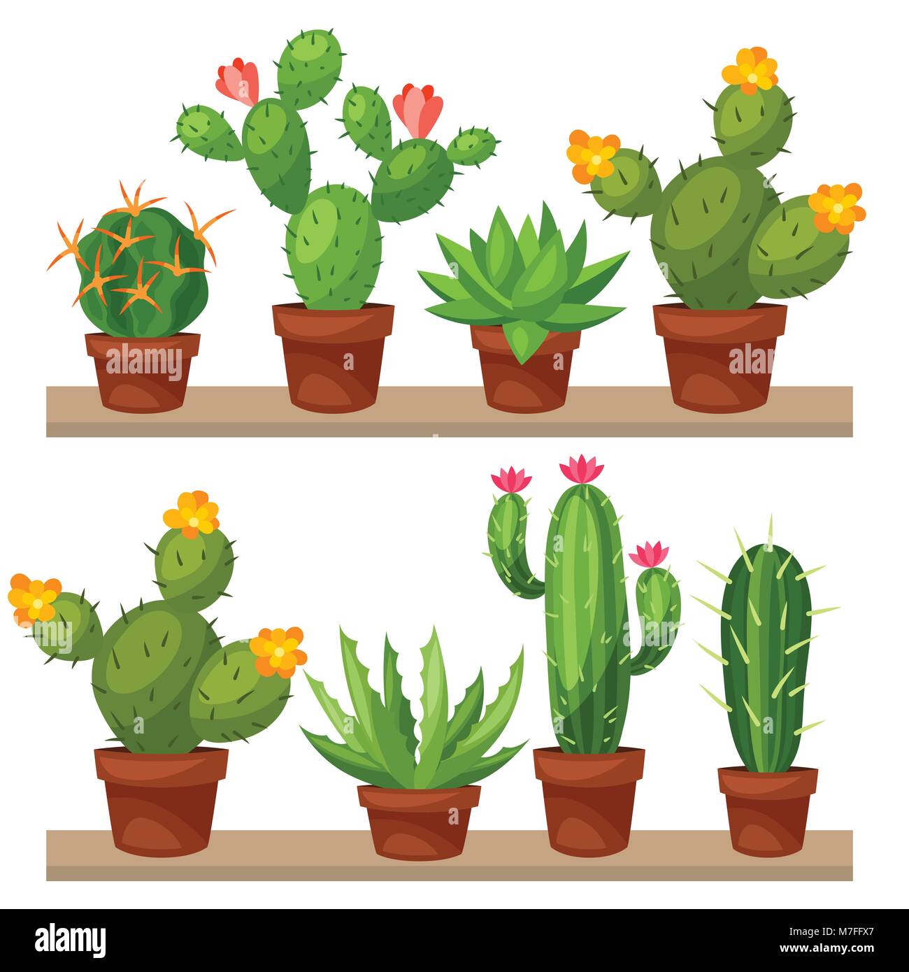 Cacti pot Stock Vector Images - Alamy