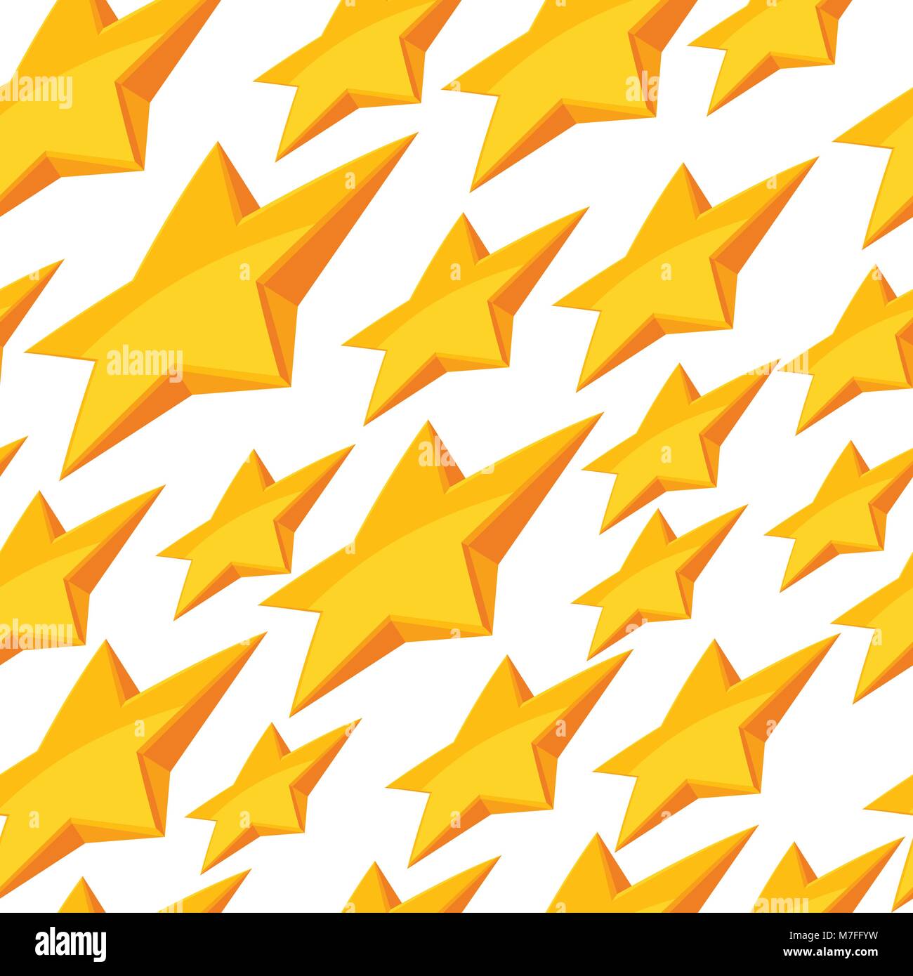 Seamless pattern with shiny golden stars falling Stock Vector Image ...