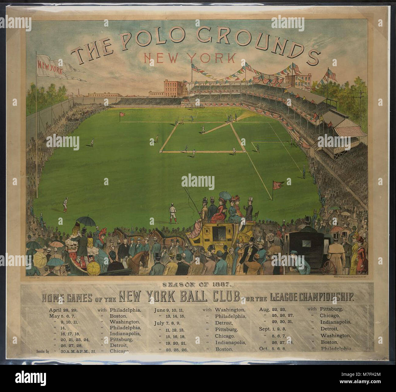 The polo grounds. New York LCCN2003673069 Stock Photo - Alamy