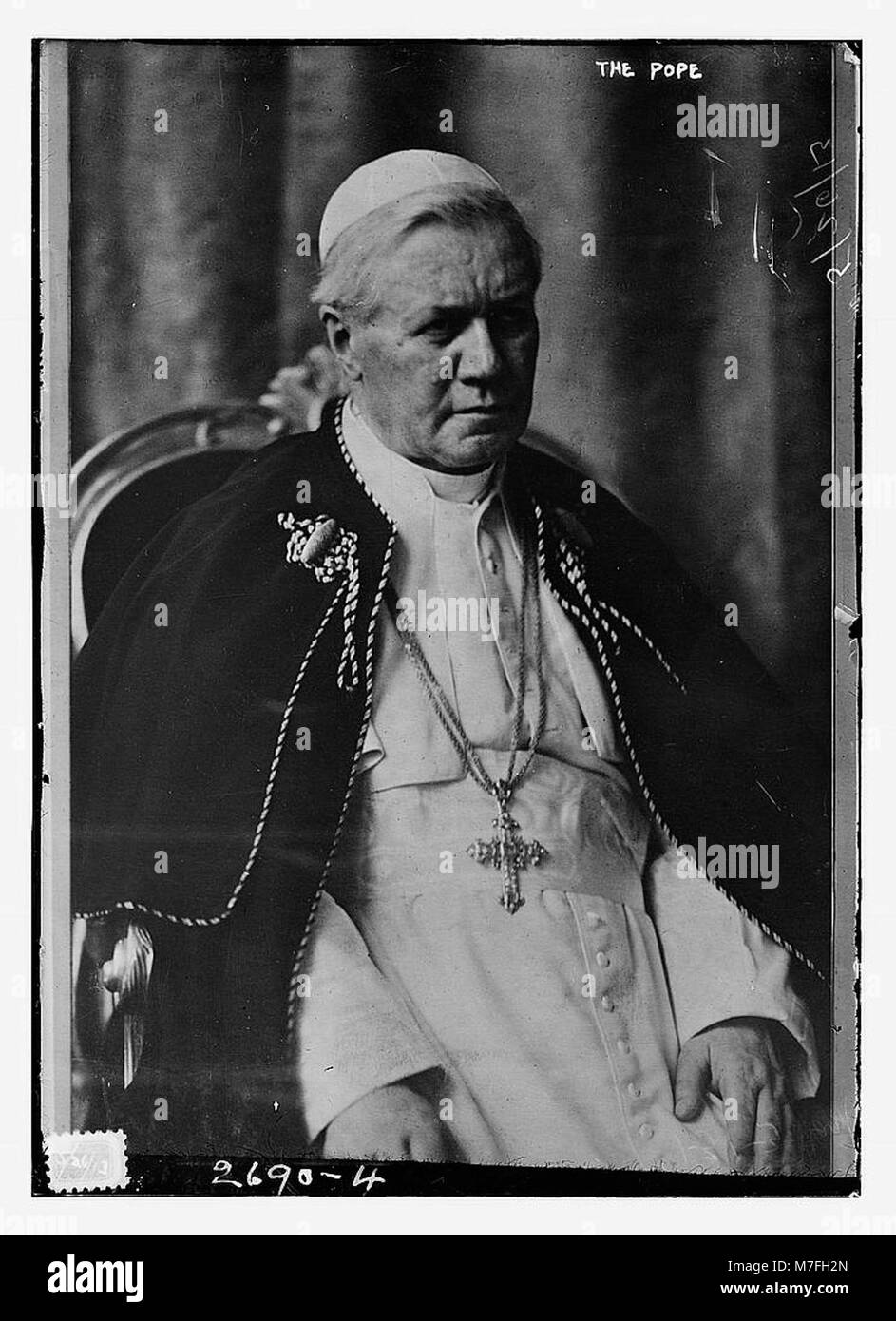 A formal portrait of the Pope, capturing a moment of dignity and ...