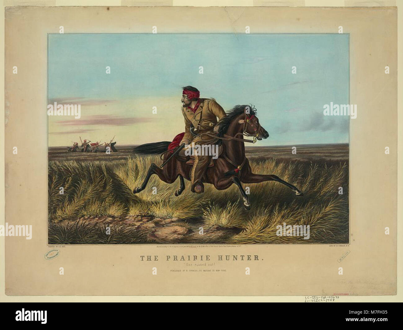 A depiction of a prairie hunter, capturing the harsh and often rugged ...