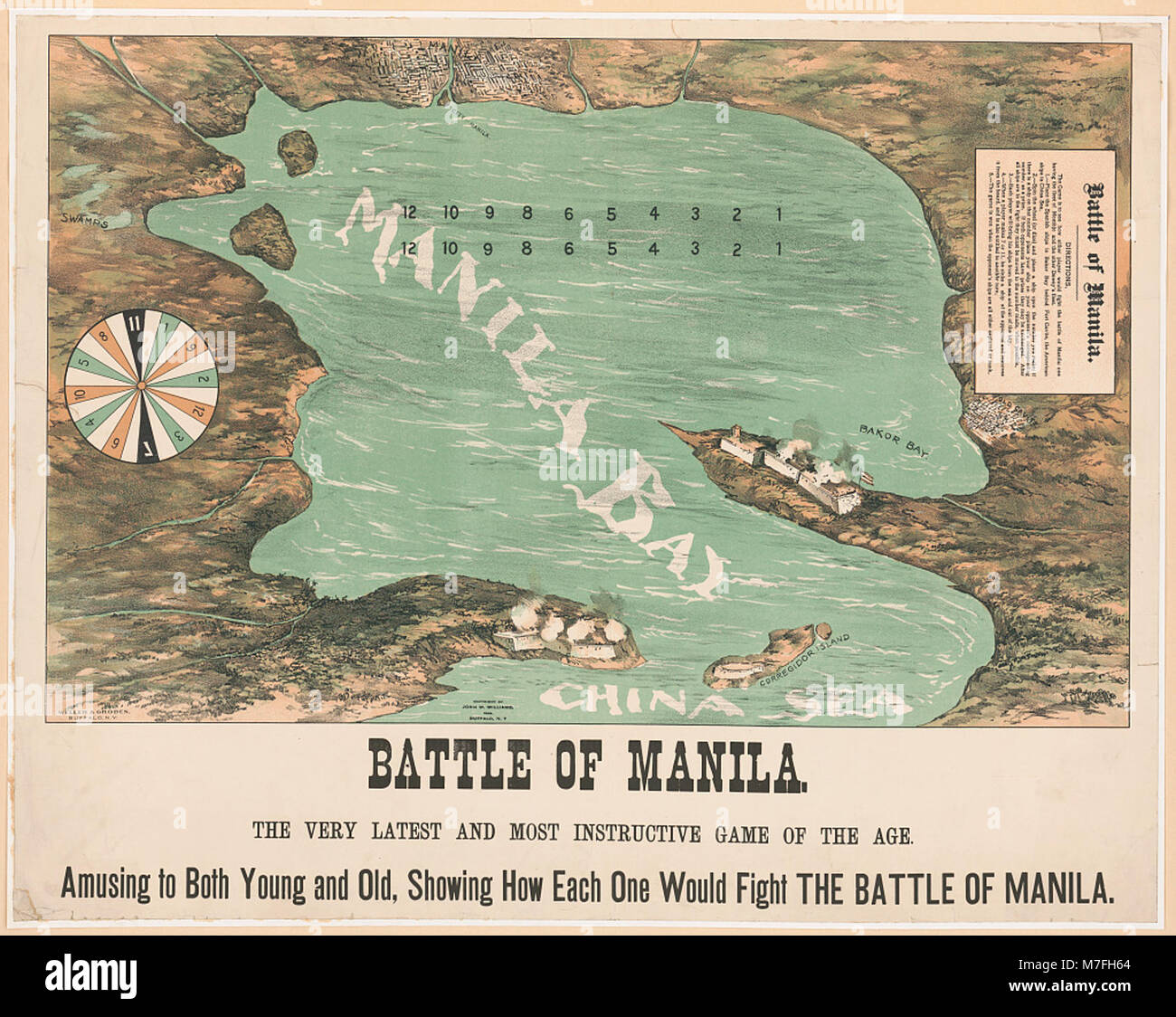 A depiction of the Battle of Manila, a significant military engagement ...