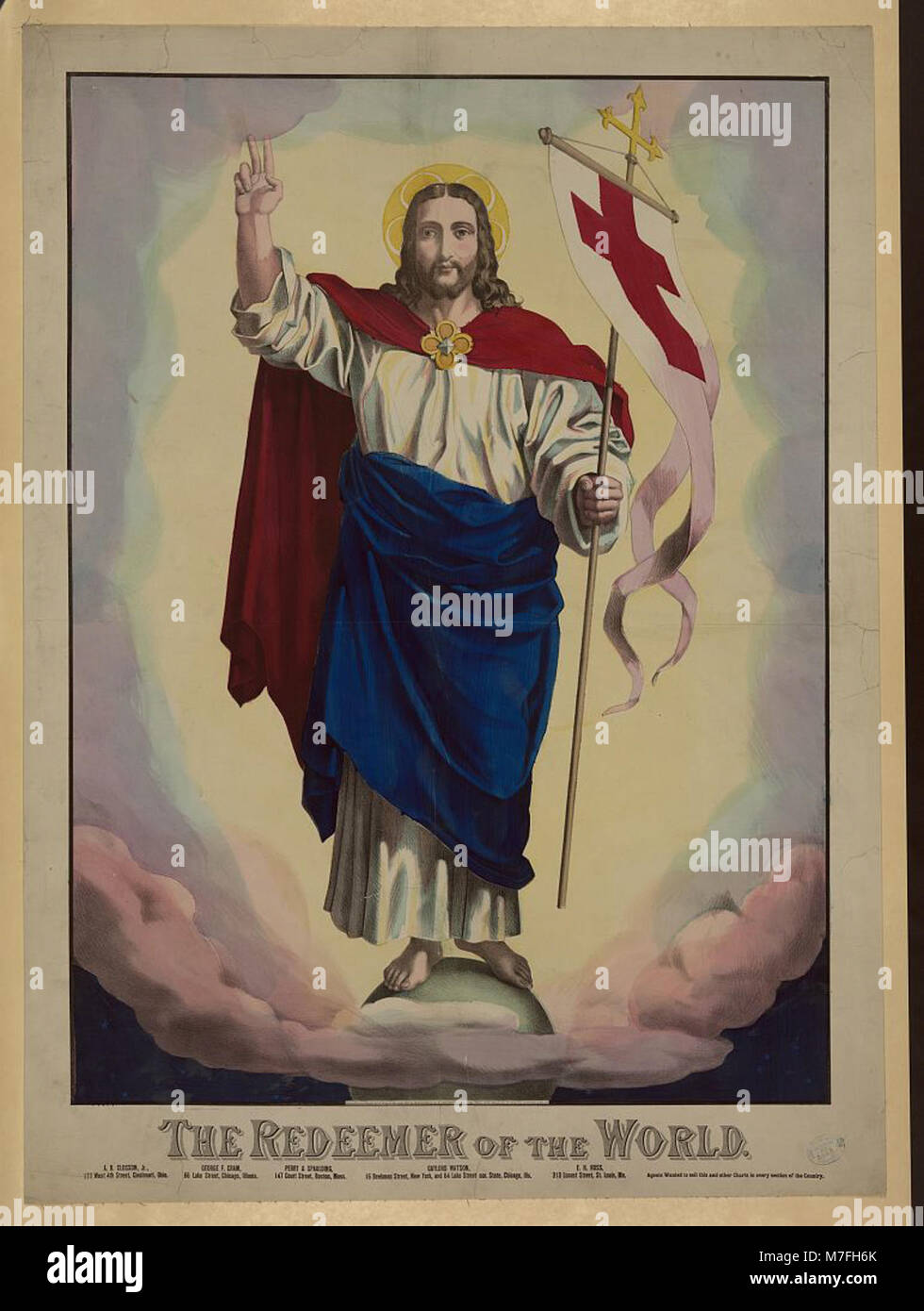 The image titled 'The Redeemer of the World' symbolizes Christ's divine ...