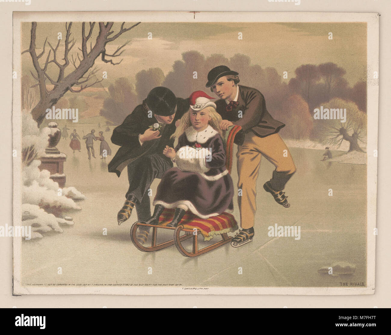 Dramatic depiction of two figures in hi-res stock photography and ...