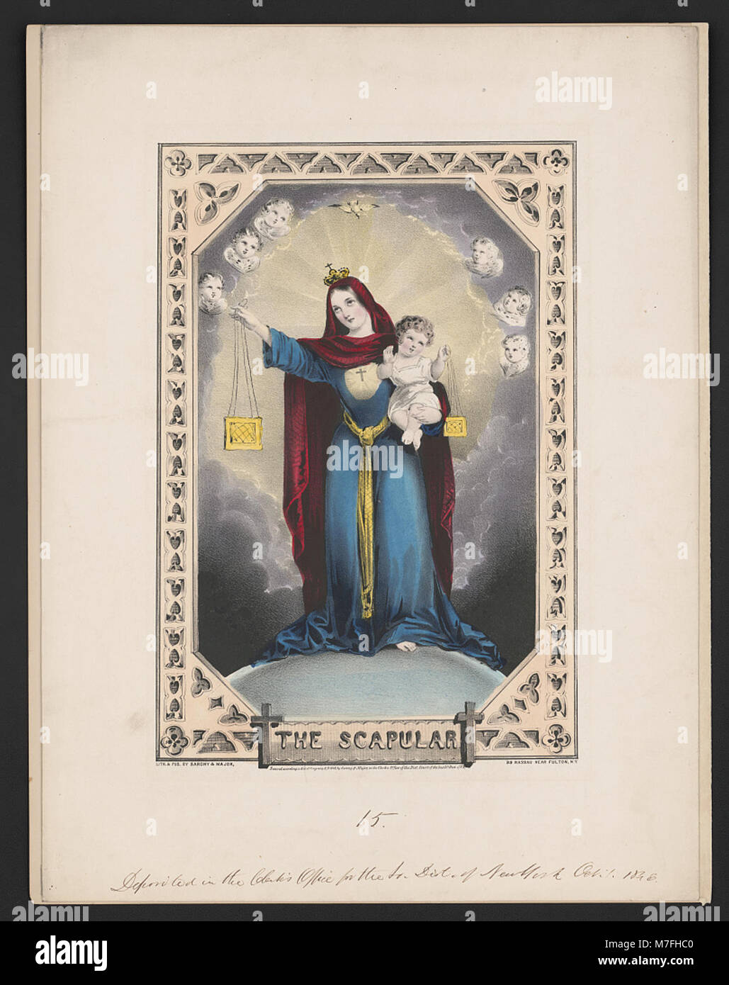 The scapular is a religious garment, typically worn by members of the ...