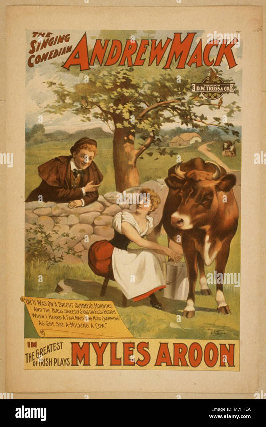 Andrew Mack, a renowned singing comedian, is shown in the role of Myles ...