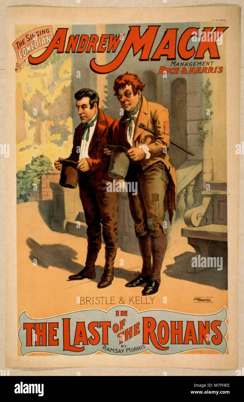 Andrew Mack, a popular singing comedian, performs in 'The Last of the Rohans' by Ramsay Morris ...