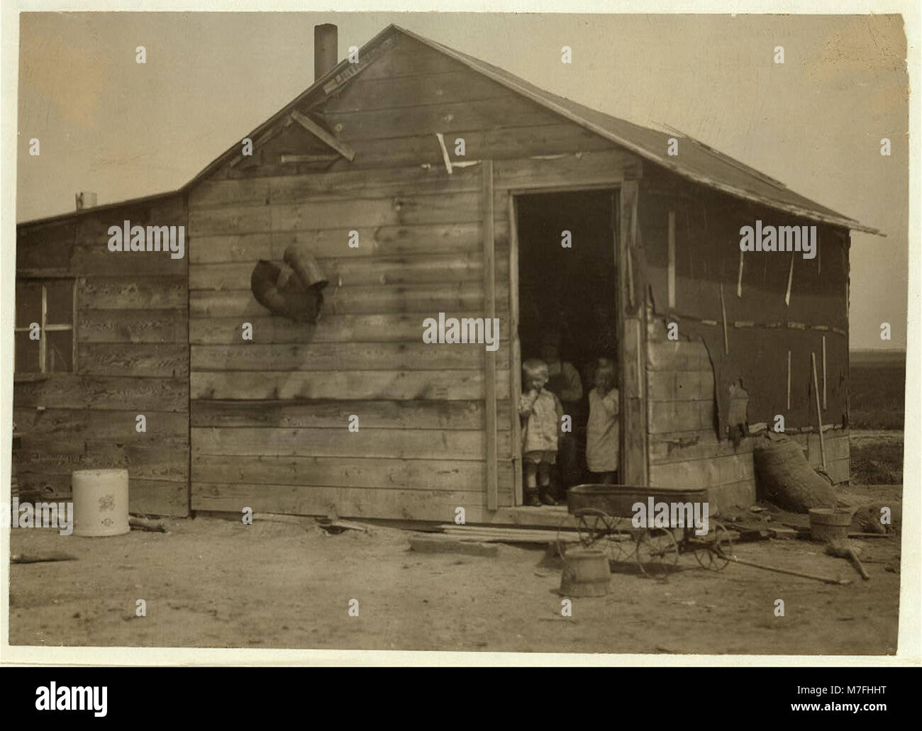 The summer living quarters of a beet worker's family on a Colorado farm ...