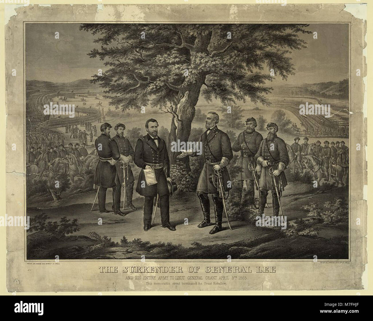This iconic image marks the surrender of General Robert E. Lee and the ...