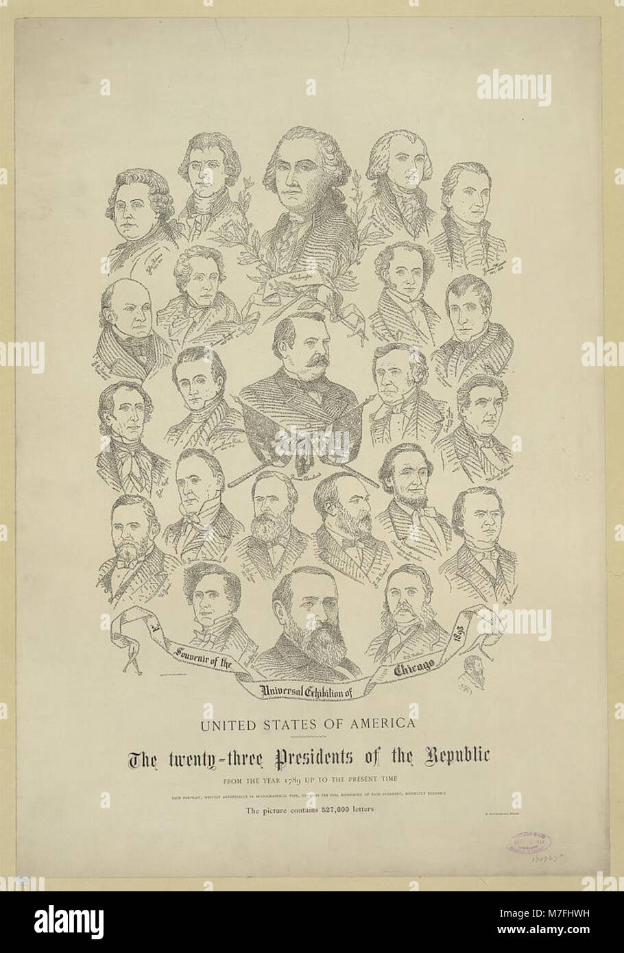 A visual representation of the twenty-three presidents of the Republic ...