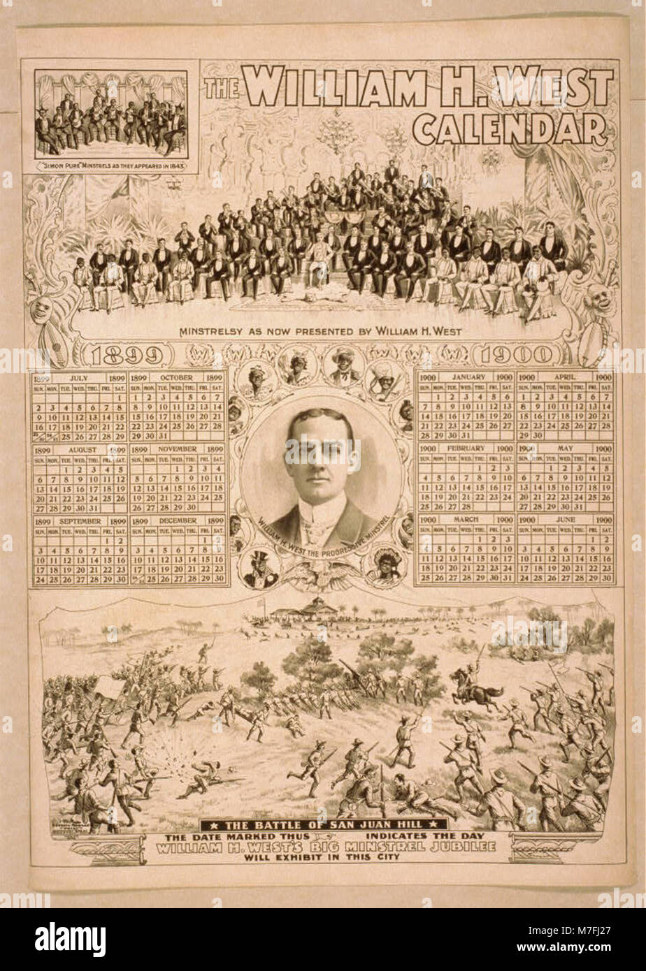 The William H. West calendar LCCN2014637055 Stock Photo - Alamy