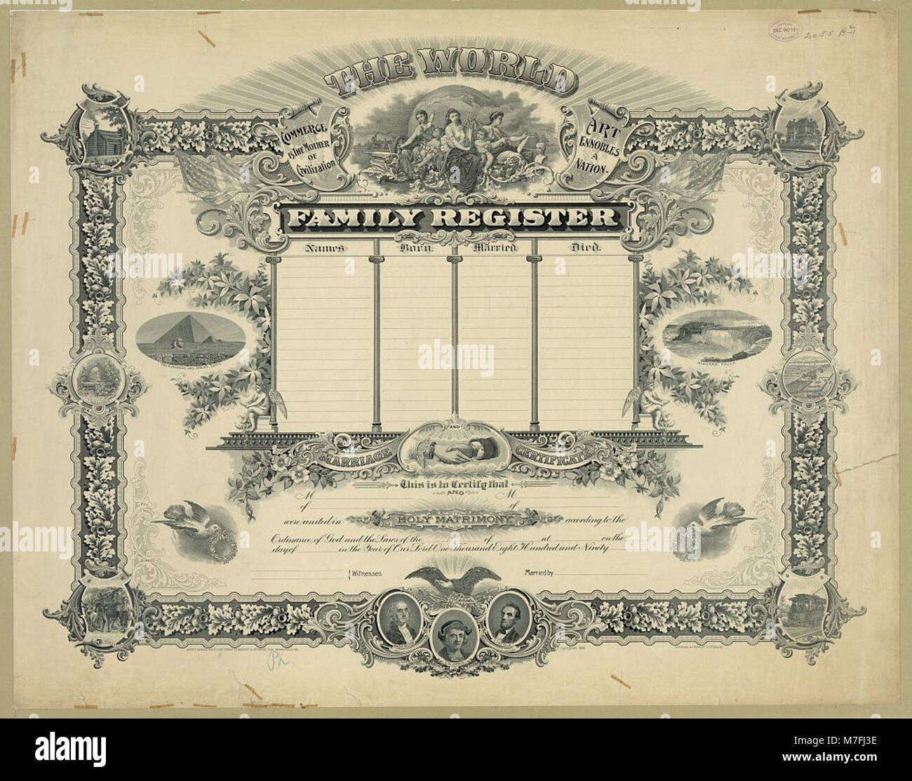 The world family register - designed by Robert H. Strouse ...