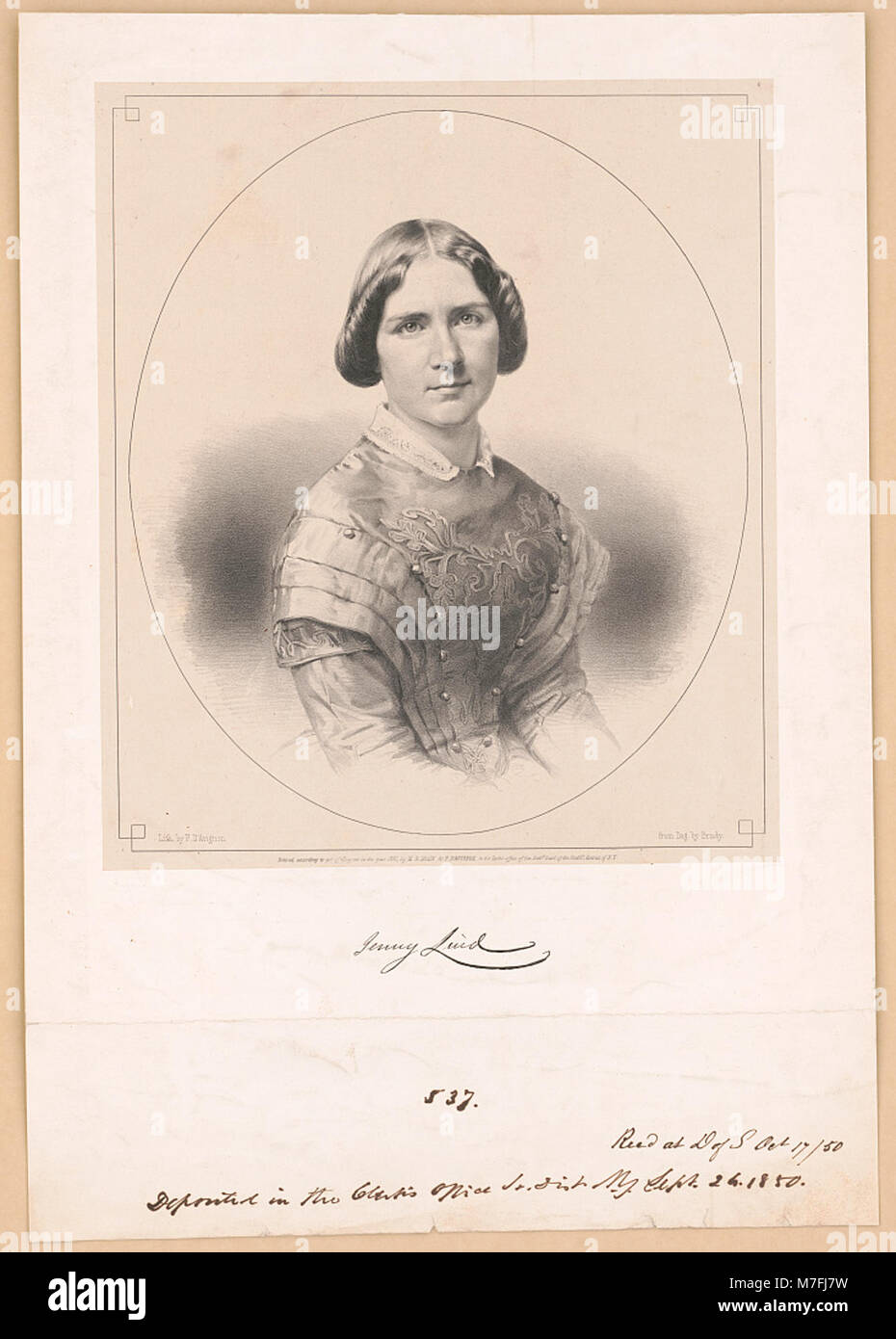 Jenny Lind, a famous Swedish opera singer, is captured in this ...