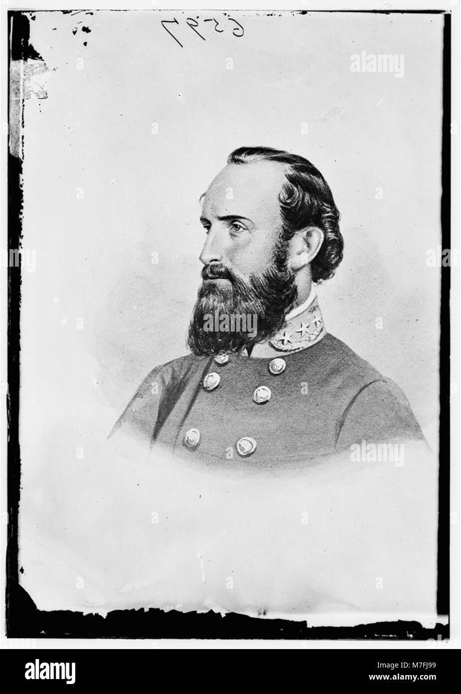 A portrait of Thomas Jonathan 'Stonewall' Jackson, a Confederate ...
